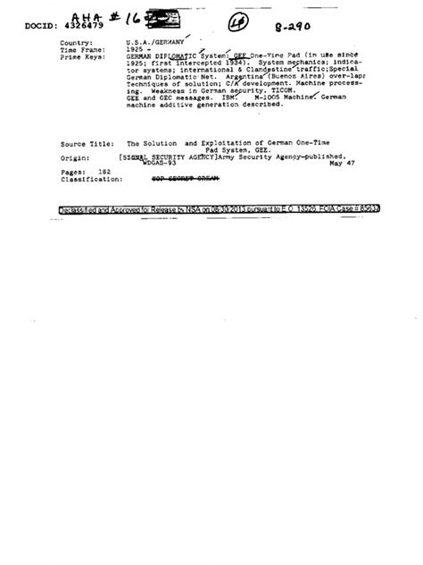 Cryptanalysis Of German Otp Pdf Cryptography Secure Communication