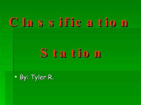 Device Classification Ppt