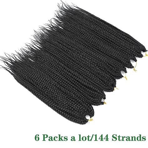 12 Inch Prelooped Crochet Box Braids For Black Women 144 Strands