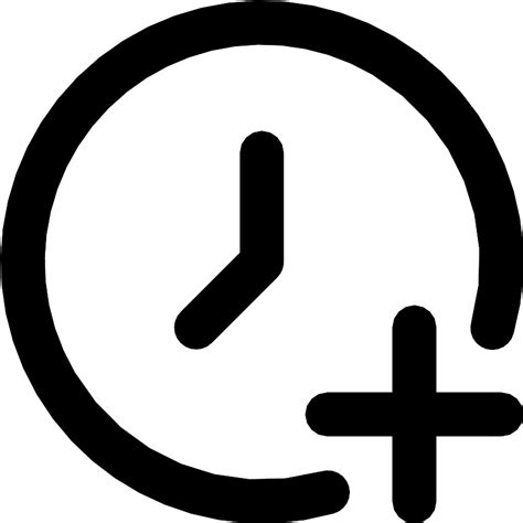 Time Add Vector Svg Icon Svg Repo