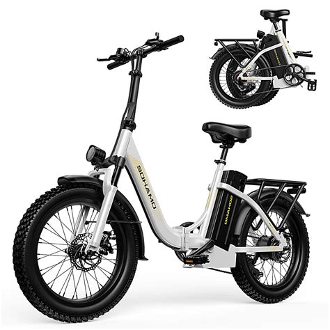 Sohamo 750w Electric Bike For Adults 48v 15ah Folding Ebike 20 Fat