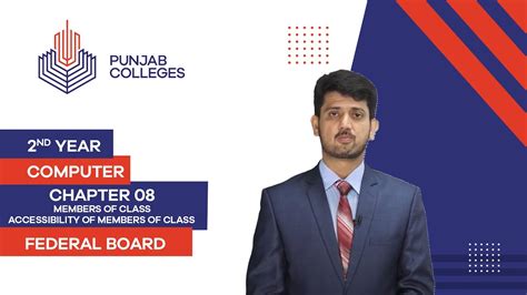 Pgc Lectures Inter Part 2 Federal Board Computer Chapter 08 Members Of Class Their