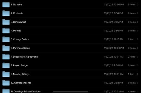 Construction Project Management Folder Template User Guide