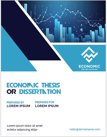 Economic Thesisdissertation Cover Pages Download Files