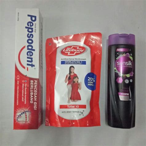Jual Paket Sabun Mandi Unilever 3 Pepsodent Sabun Cair Lifebouy