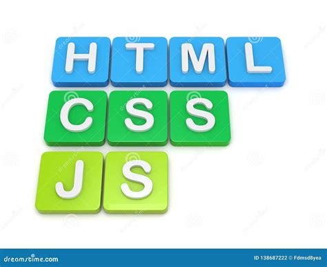 Website Development Tools HTML CSS JS Stock Illustration Illustration Of Page