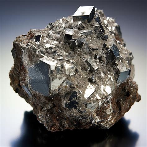 Premium Photo Meteorite Rock Samples On Display In The Museum