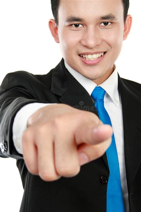 Business Man Pointing At You Stock Image Image Of Businessman Male