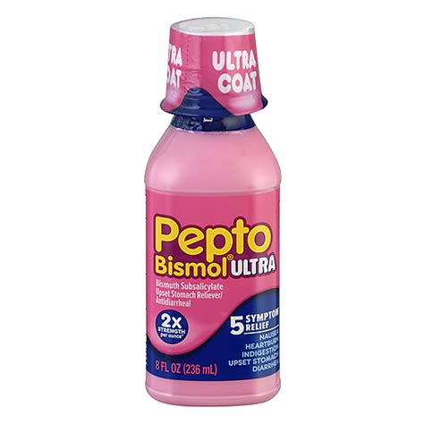 Pepto Bismol Liquid Ultra For Nausea Heartburn Indigestion Upset