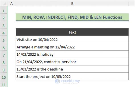 How To Separate Date From Text In Excel 4 Methods Exceldemy
