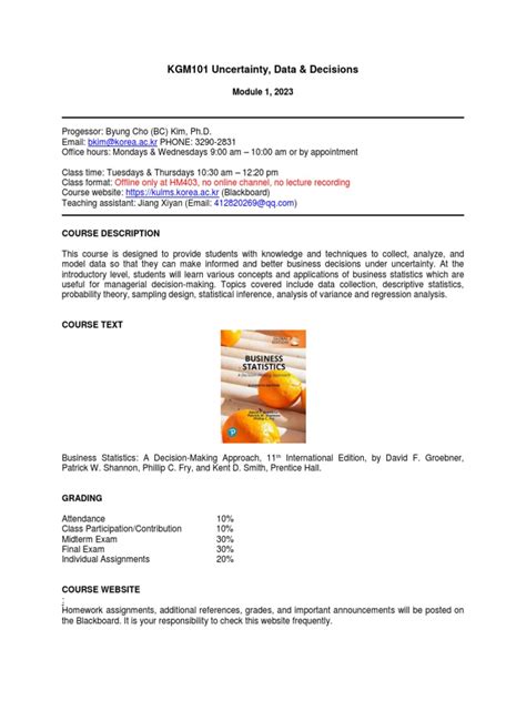 Uncertainty Data And Decisions Pdf Statistics Science