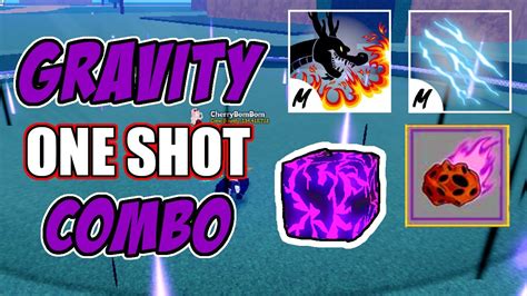 Easy Gravity One Shot Combo Bloxfruits Youtube