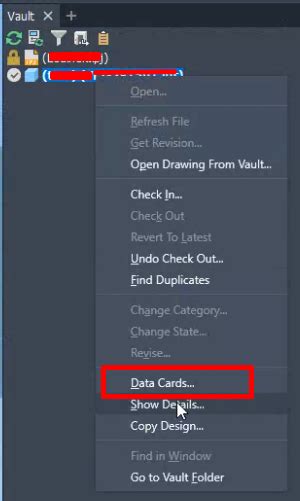 Is There A Way To Block Users From Editing The Data Cards Option In The Vault Tab In Inventor