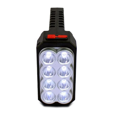 Linterna Led Solar Recargable Multifuncional Con Asa Led1447 Playbox