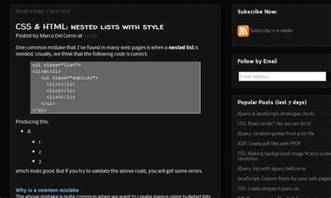 Resources For Styling Lists Noupe