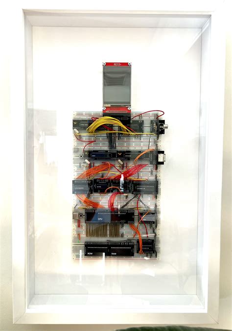 Creator Of Rickandmorty Framed Breadboard Computer She Had Built R Breadboard