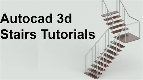 Autocad Tutorial How To Create 3d Stairs YouTube