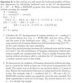 In This Exercise You Will Assess The Backward Chegg
