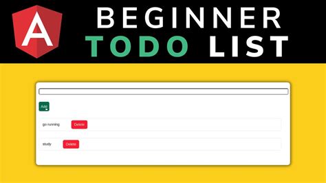 How To Create A Todo List In Angular Beginner Tutorial YouTube