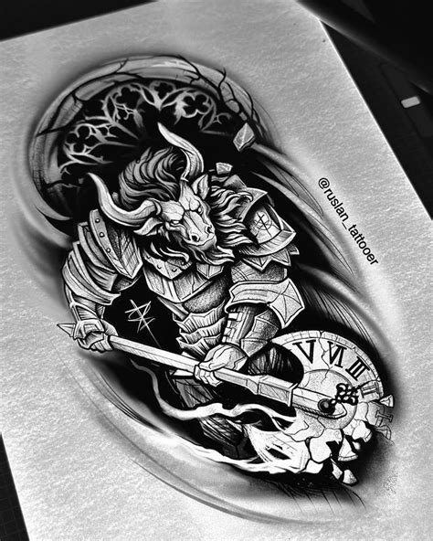 Pin By Alexander Zykov On Чикано Taurus Tattoos Bull Tattoos Angel Tattoo Designs