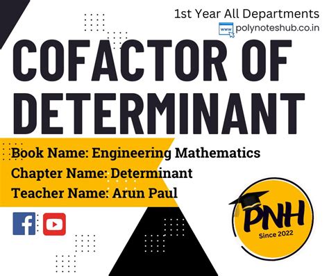 How To Find Cofactors Of Determinant New Topic [2024] Poly Notes Hub
