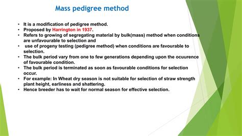 Handling Of Segregating Generations Ppt