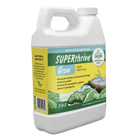 Super Thrive Grow Liquid Plant Food Fertilizer 7 9 5 32 46 Off