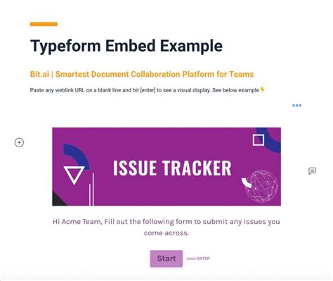 How To Embed A Typeform To Your Documents Bit Ai Blog