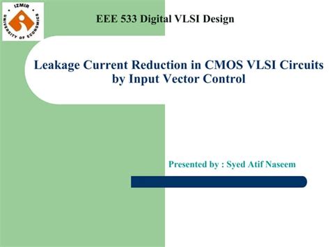 reduction in current leakage in cmos vlsi circuits pdf physics