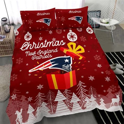 Merry Xmas Gift New England Patriots Bedding Sets Pro Shop