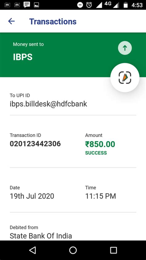 Institute Of Banking Personnel Selection [ibps] — Fee Payment