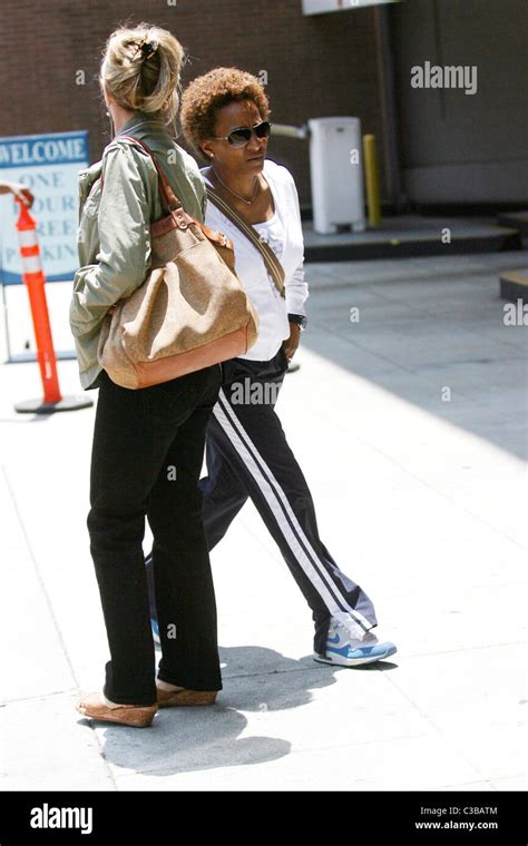 Stand Up Comedienne Wanda Sykes Visits A Medical Building In Beverly