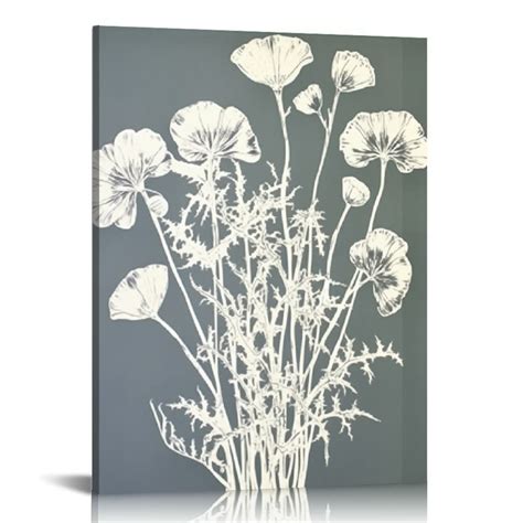 Nawypu Botanical Wall Art Framed Boho Wall Art Decor Wooded Minimalist