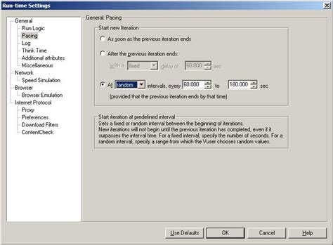 loadrunner script runtime settings myloadtest