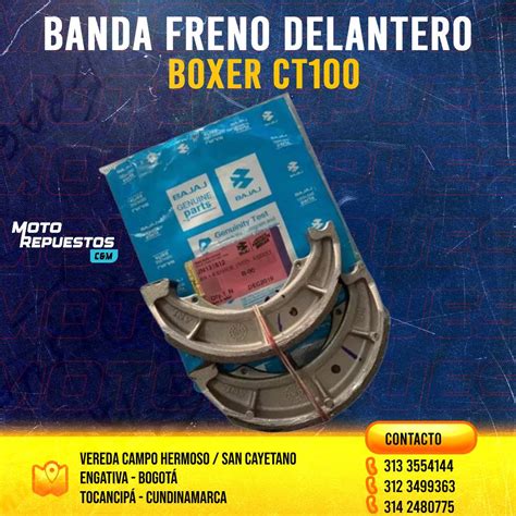 Banda Freno Delantero Boxer Ct100 Original Motorepuestos Candm