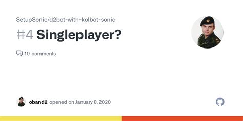Singleplayer Issue Setupsonic D With Kolbot Sonic Github