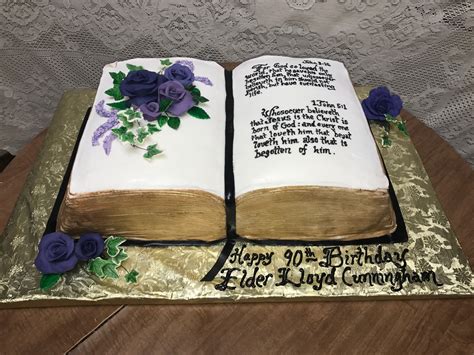 Cake I Made For Our Pastors 90 Th Birthday Party Used 2 12x18 Cakes