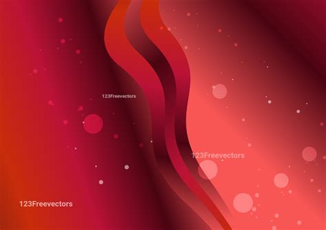 Red Abstract Gradient Vertical Wavy Background Vector Image