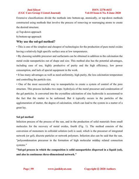 Synthesis Mgo Nanopowder Using Sol Gel Technique A Critical Review Pdf