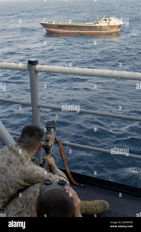 Us Navy Visit Board Search And Seizure Vbss Teams Supported By The Uss Port Royal Cg 73 And