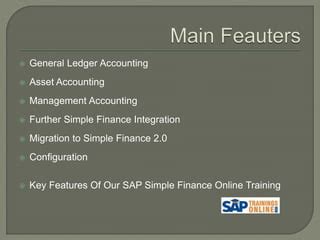 Sap Simple Finance Online Training Overview Ppt
