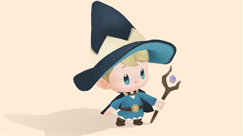 Cute Rpg Character Mage Buy Royalty Free 3d Model By Sema Game