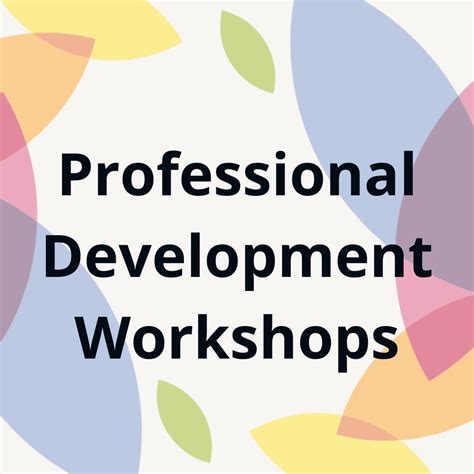 Professional Development Workshops And Programs
