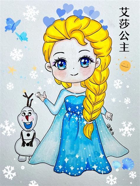 艾莎公主怎么画简笔画 图片简单又好看（推荐11张） 简笔画图片大全