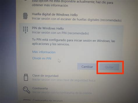 I Cant Remove Windows Hello Pin Rwindows10