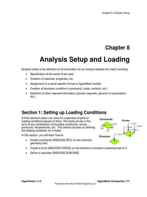 Analysis Setup V11 Pdf Youngs Modulus Strength Of Materials