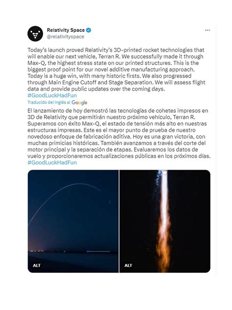El Primer Cohete Impreso En 3d Despegó Con éxito Pero No Alcanzó La