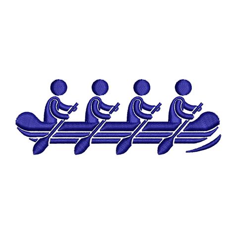 Leisure Rowing Team Embroidery Design At E4bigs