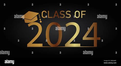 Class Of 2024 Text Illustration Design Stock Vector Image And Art Alamy