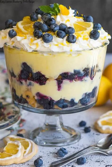 Easy Lemon Blueberry Trifle Recipe Tecakitchen